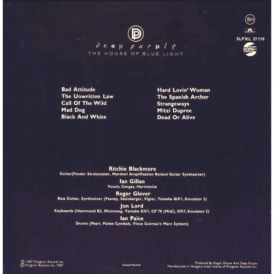 DEEP PURPLE The House Of Blue Light - +50ans de legendes ! livre chronique actu collector ...